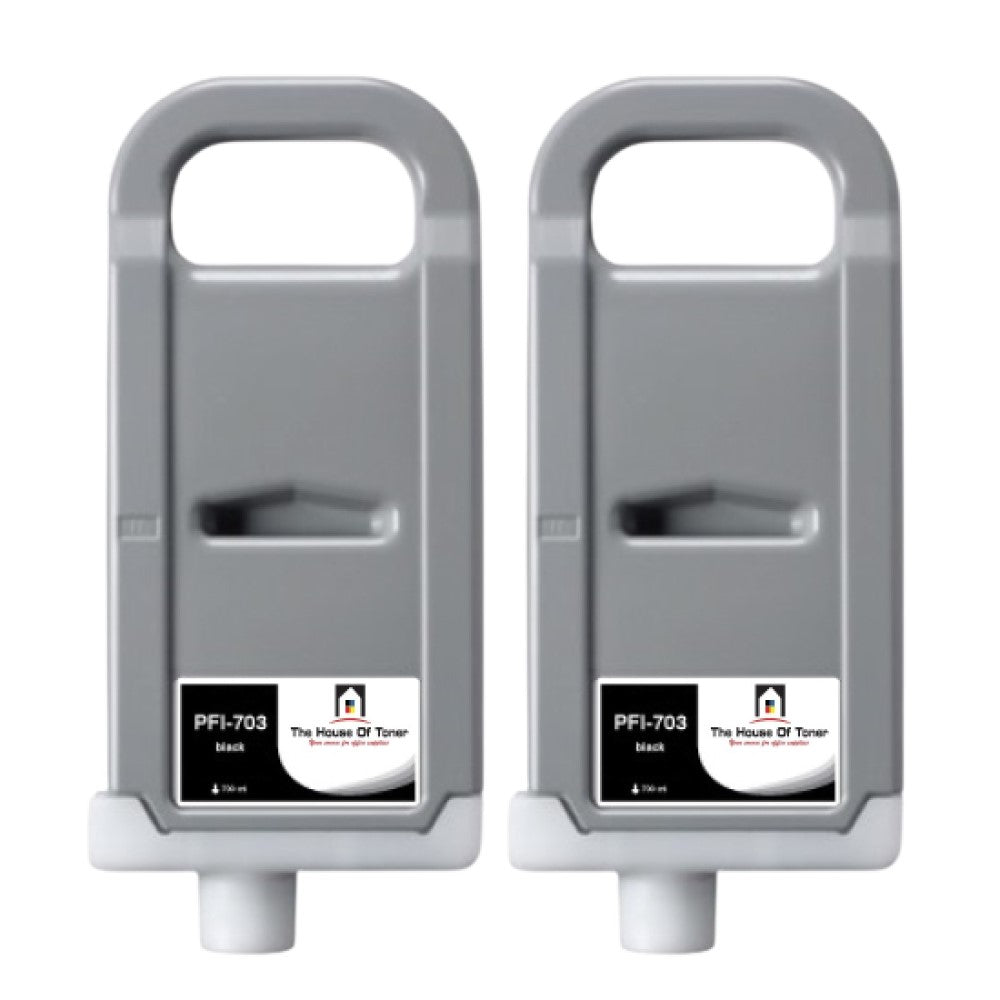 Compatible Ink Cartridge Replacement For CANON 2963B001 (PFI-703BK) Bl